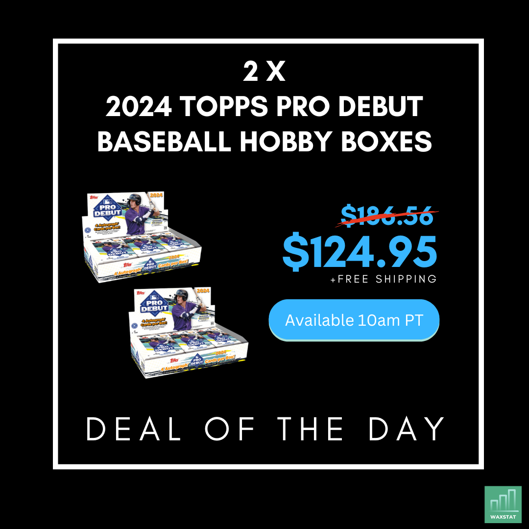 2 x 2024 Topps Pro Debut Baseball Hobby Boxes – Waxstat.com Deals